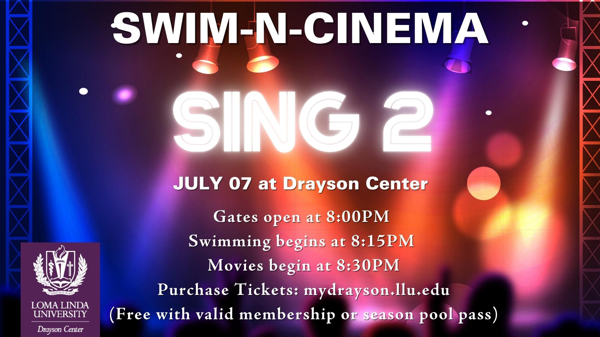 Swim-N-Cinema Returns for Families | Drayson Center